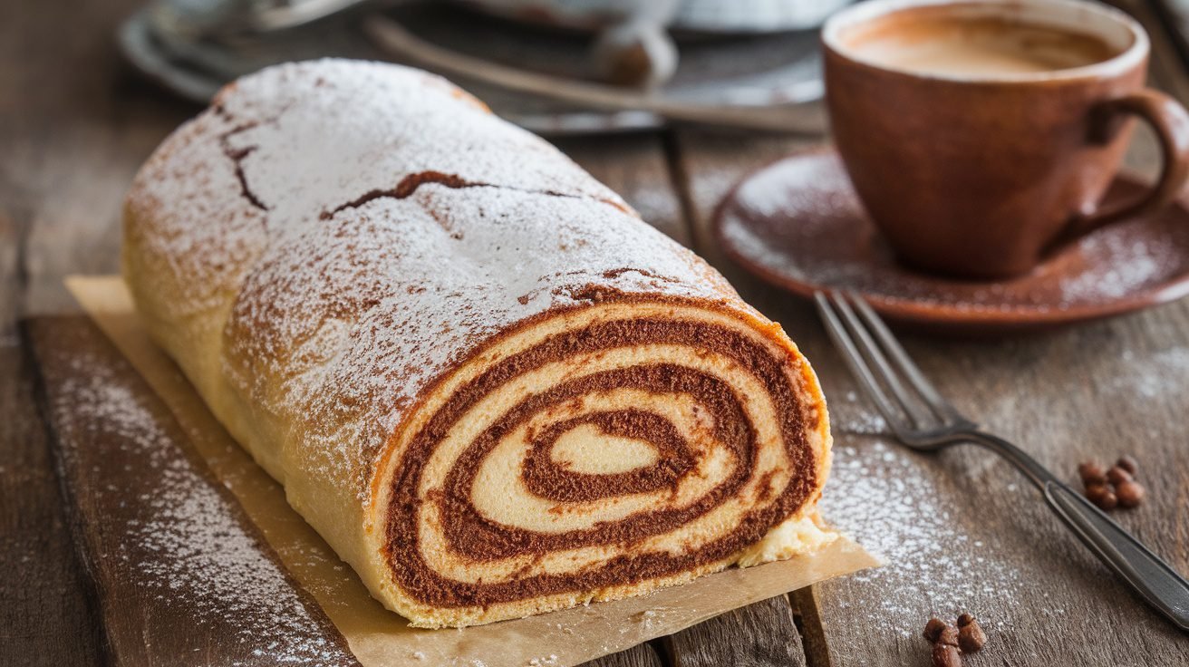 Nutella Swiss Roll Recipe - Food Blasts