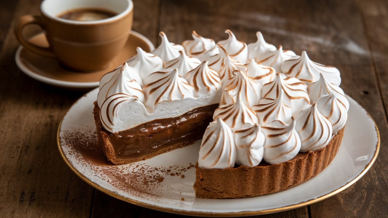 Mocha Meringue Pie Recipe - Food Blasts