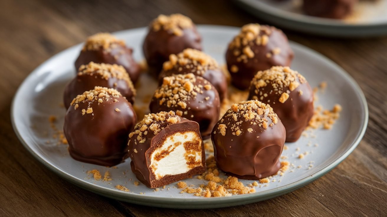 Toasted Marshmallow Truffles Recipe - Food Blasts