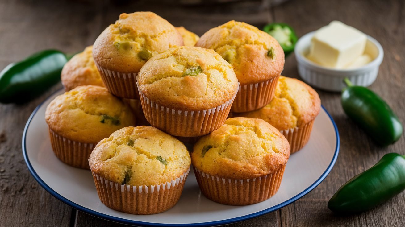 Spicy Jalapeño Corn Muffins Recipe - Food Blasts