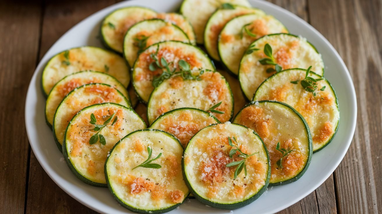 Crispy Parmesan Zucchini Coins Recipe - Food Blasts
