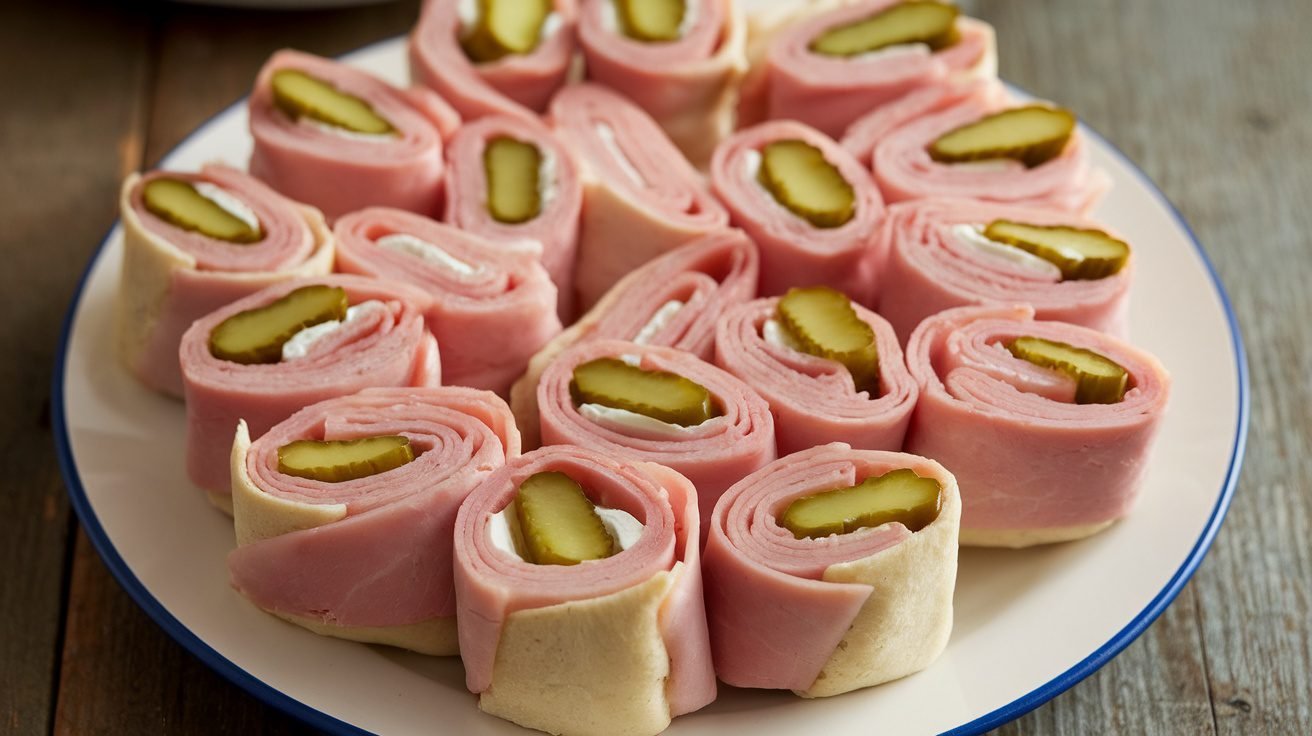 Ham and Pickle Roll-Ups Recipe - Food Blasts