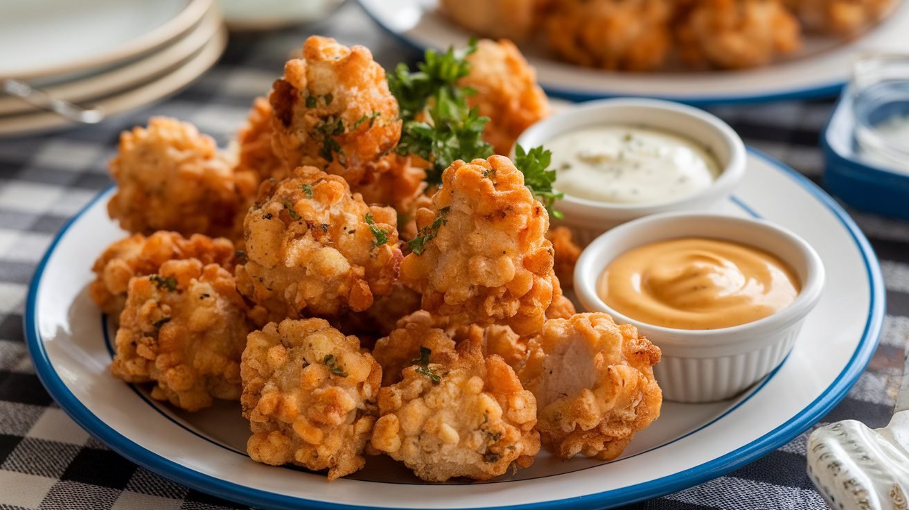 Crispy Popcorn Chicken Bites Recipe - Food Blasts