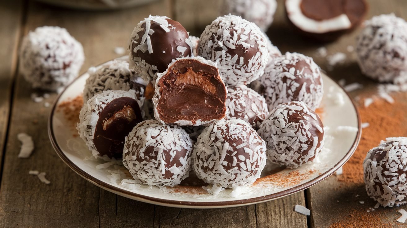 Decadent Chocolate Coconut Truffles Recipe - Food Blasts
