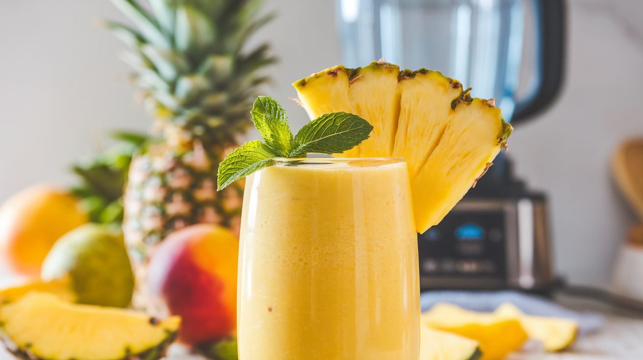 Mango Pineapple Paradise Smoothie Recipe - Food Blasts