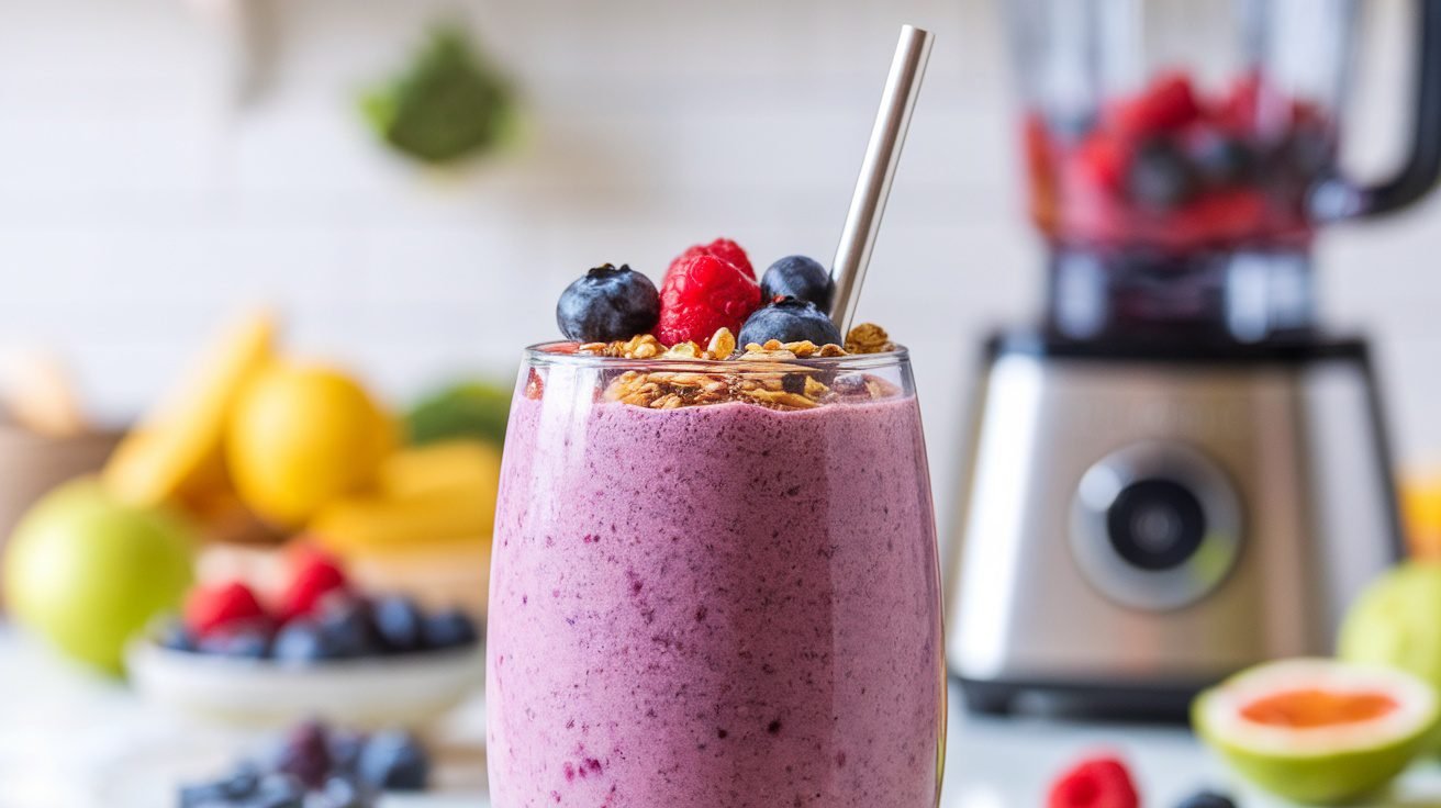 Almond Butter Berry Blend Recipe - Food Blasts
