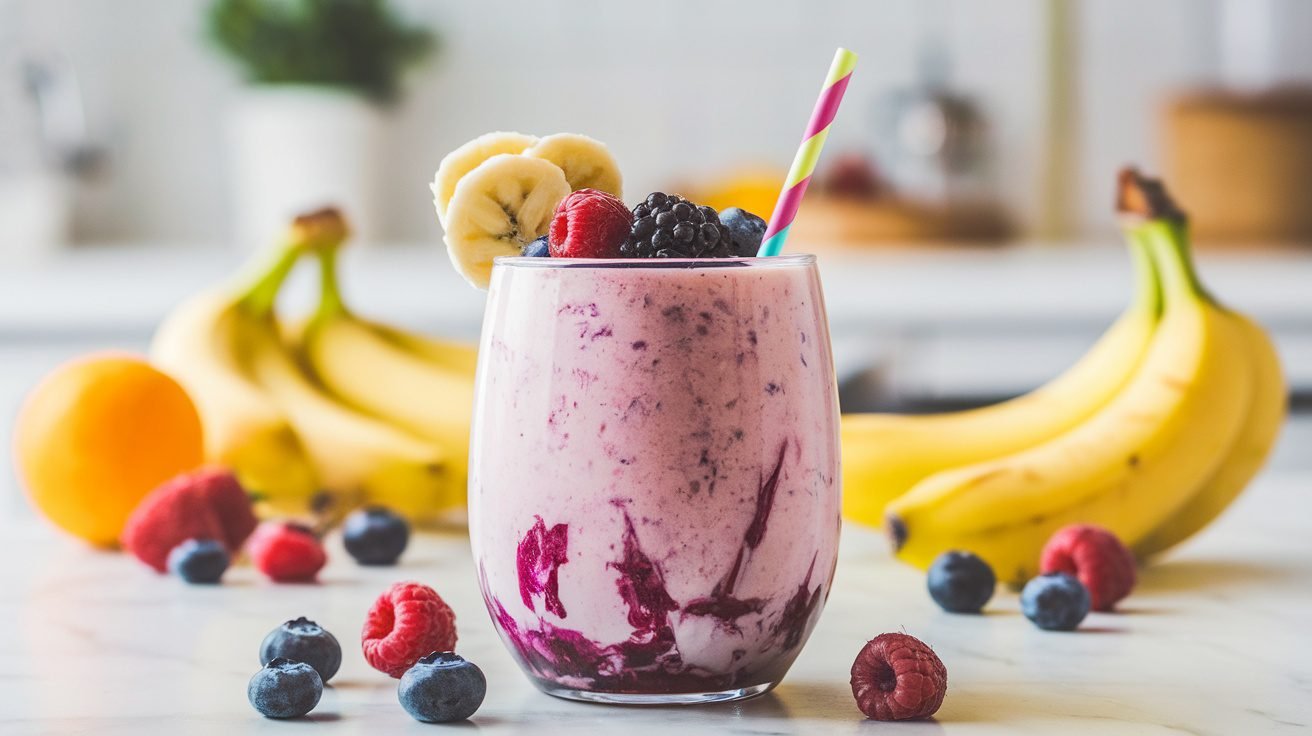 Greek Yogurt Protein Punch Smoothie Recipe - Food Blasts