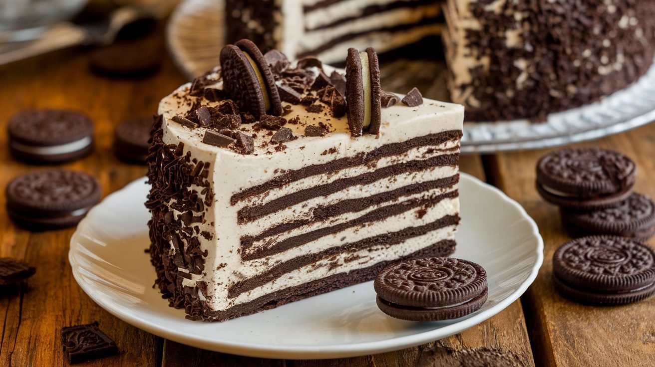 Oreo Icebox Cake Recipe - Food Blasts