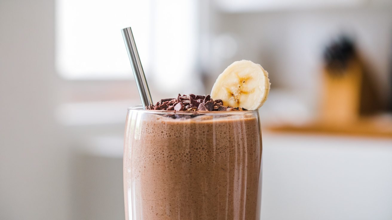 Cashew Cacao Protein Smoothie Recipe - Food Blasts