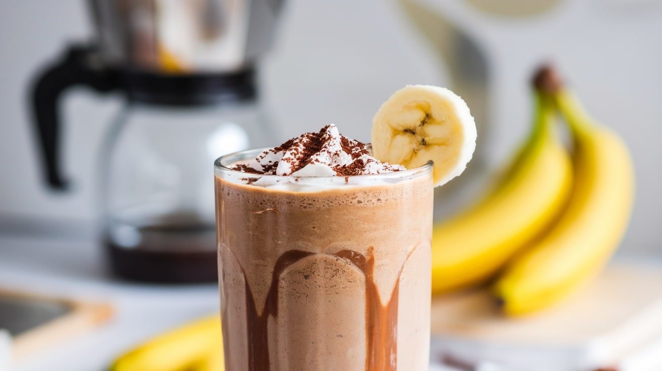 Banana Mocha Energy Shake Recipe - Food Blasts