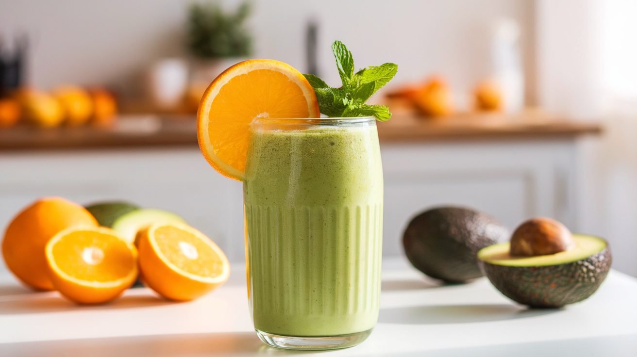 Citrus Avocado Slim Smoothie Recipe - Food Blasts