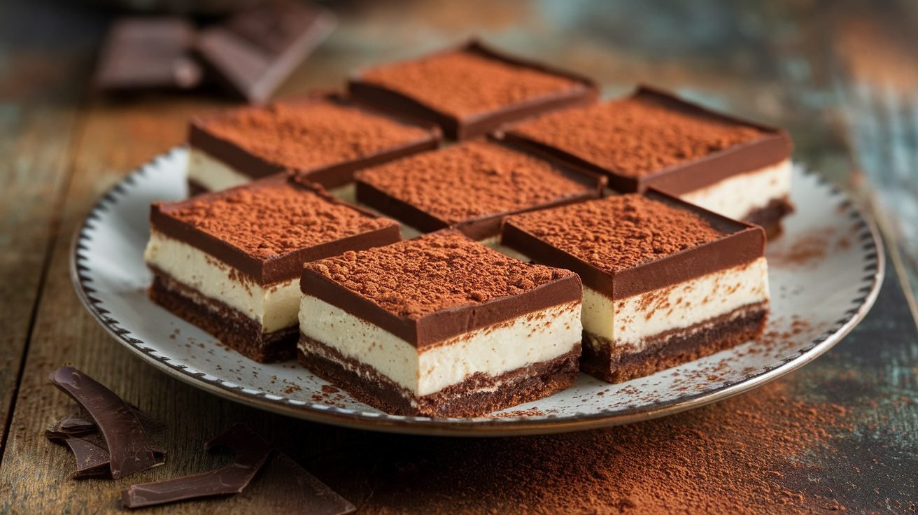 Chocolate Cream Cheese Bars Recipe - Food Blasts
