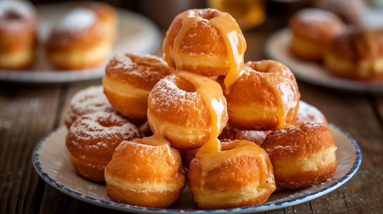 Honey Glazed Donut Holes Recipe - Food Blasts