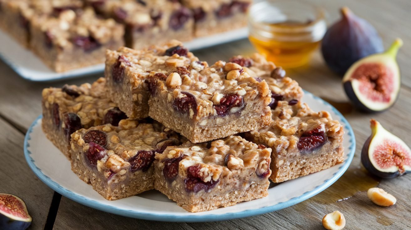 No-Bake Oatmeal Fig Bars Recipe - Food Blasts