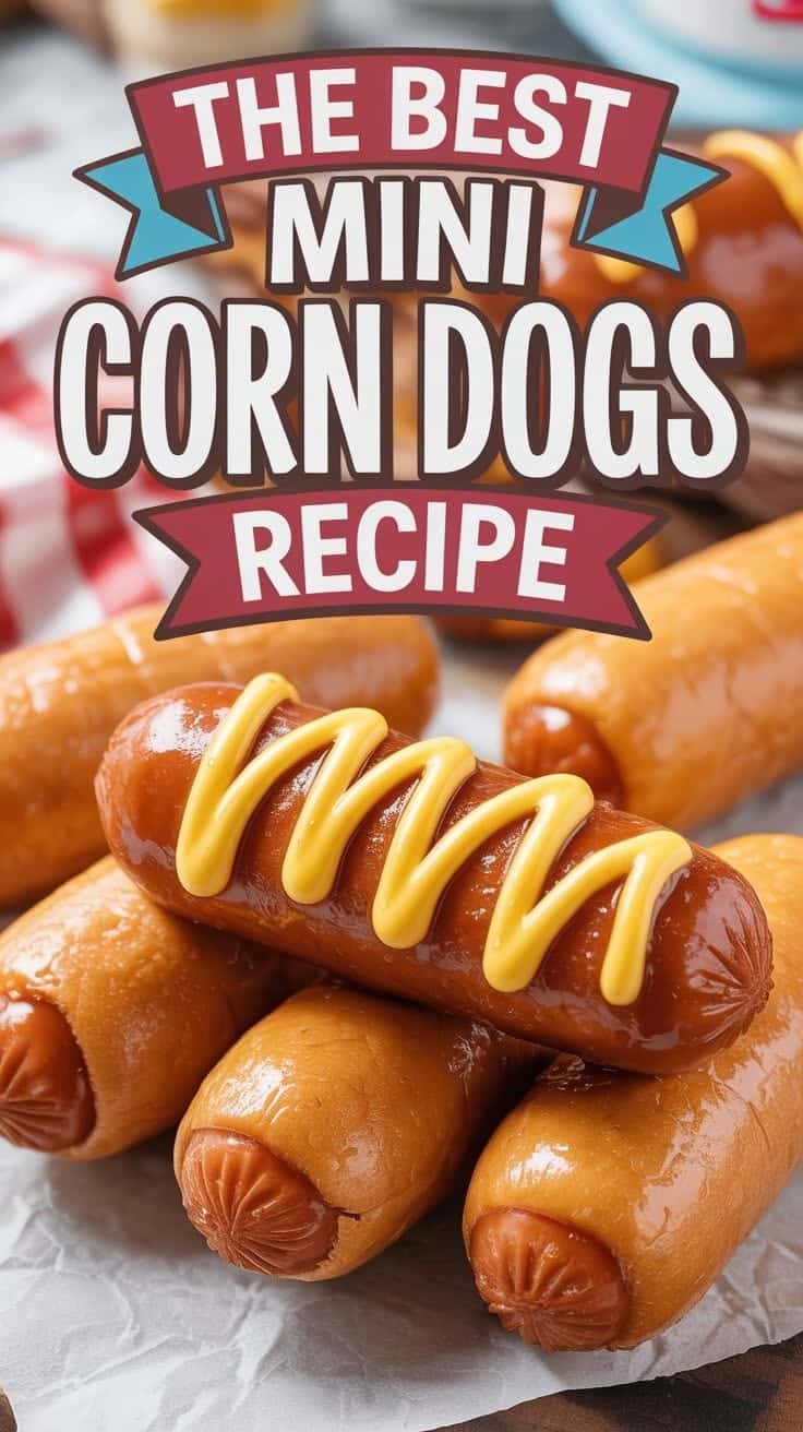 Mini Corn Dogs Recipe - Food Blasts