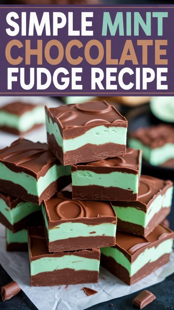 Mint Chocolate Fudge Recipe - Food Blasts