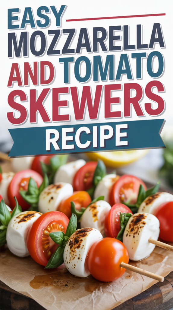Caprese Mozzarella and Tomato Skewers Recipe - Food Blasts