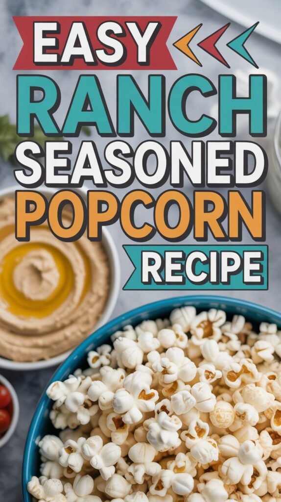 Ranch Seasoned Popcorn Recipe - Food Blasts