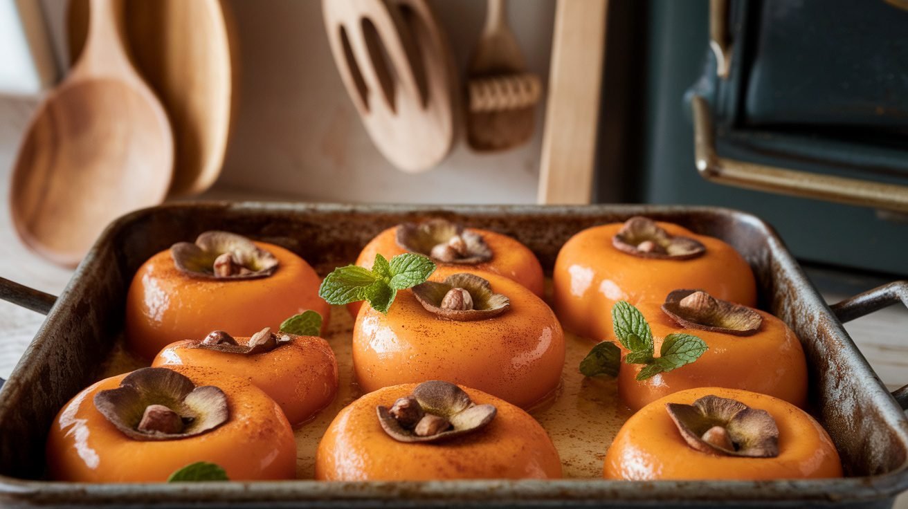 Honey-Baked Persimmons Recipe - Food Blasts