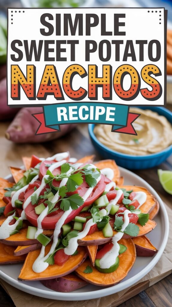 Loaded Sweet Potato Nachos Recipe - Food Blasts