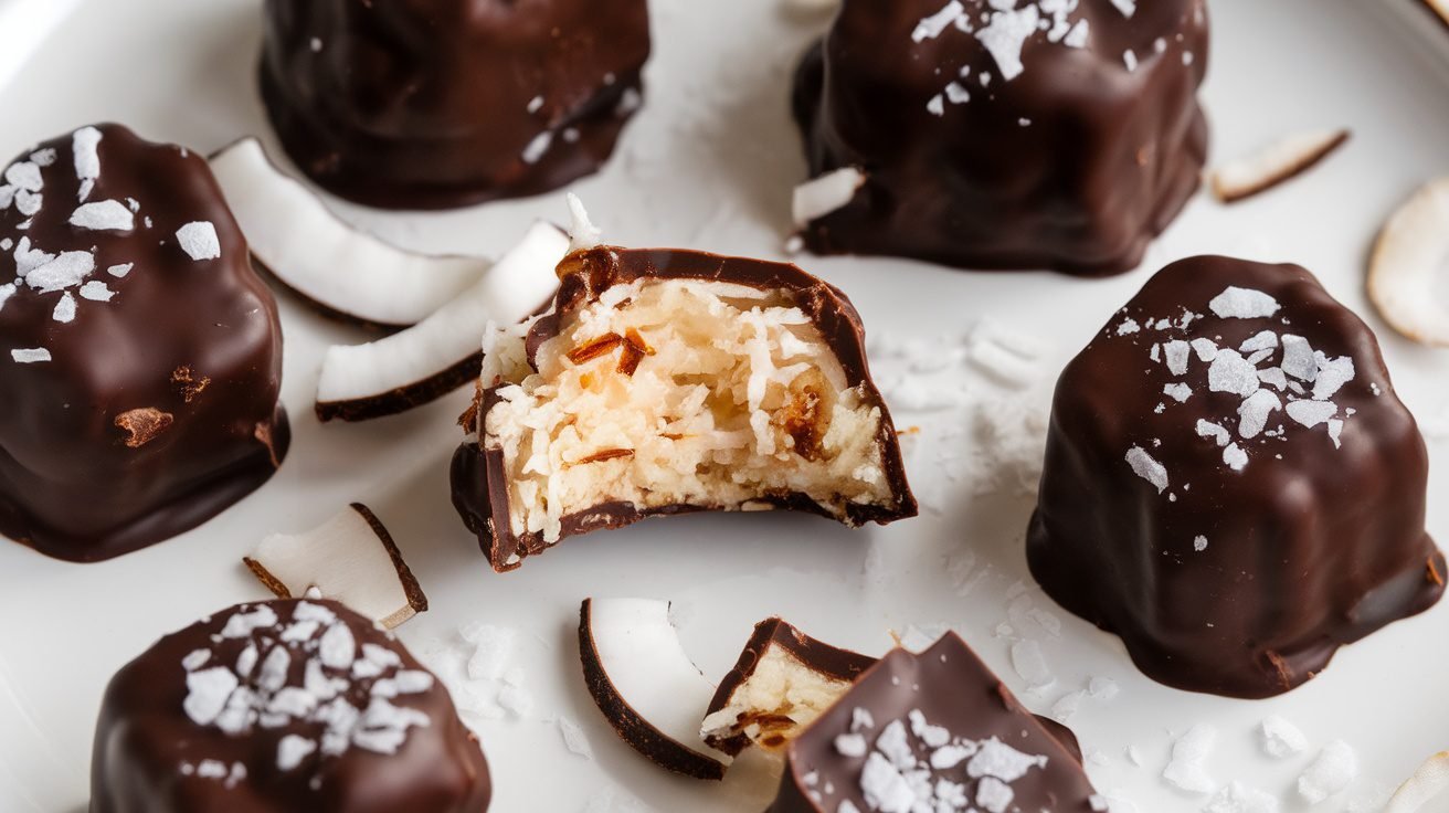 Dark Chocolate Coconut Clusters Recipe - Food Blasts