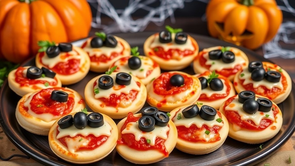 Monster Pizza Bites Recipe for Halloween - Food Blasts