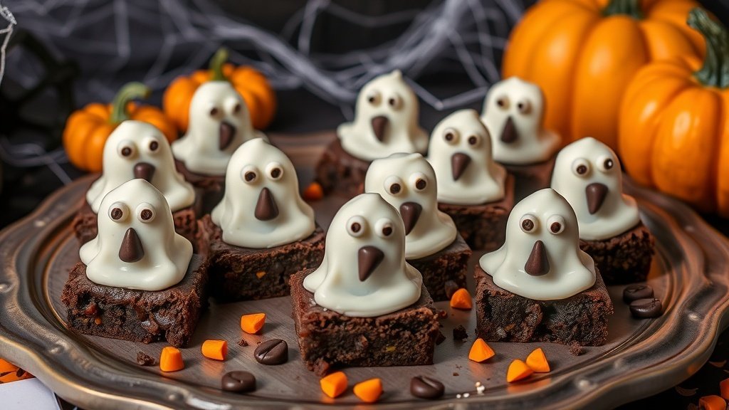 Haunted Brownie Bites Recipe for Halloween - Food Blasts