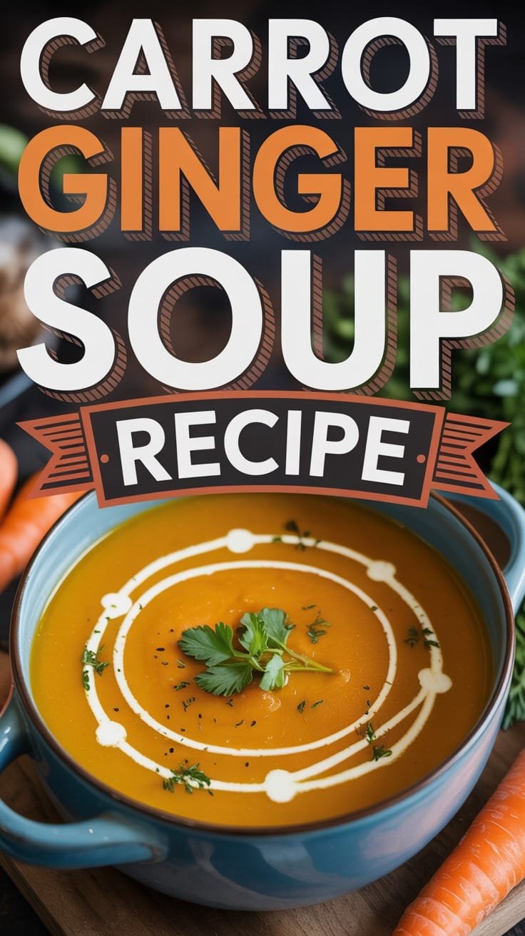 Creamy Carrot Ginger Soup Recipe - Food Blasts
