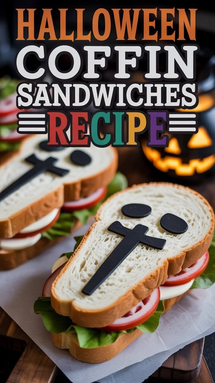 Coffin Sandwiches Recipe for Halloween - Food Blasts