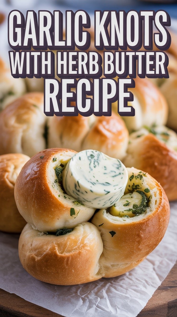 Garlic Knots with Herb Butter Recipe - Food Blasts