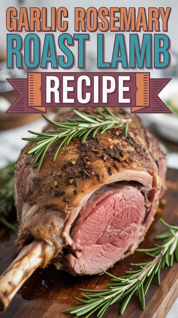 Garlic Rosemary Roast Lamb Recipe - Food Blasts