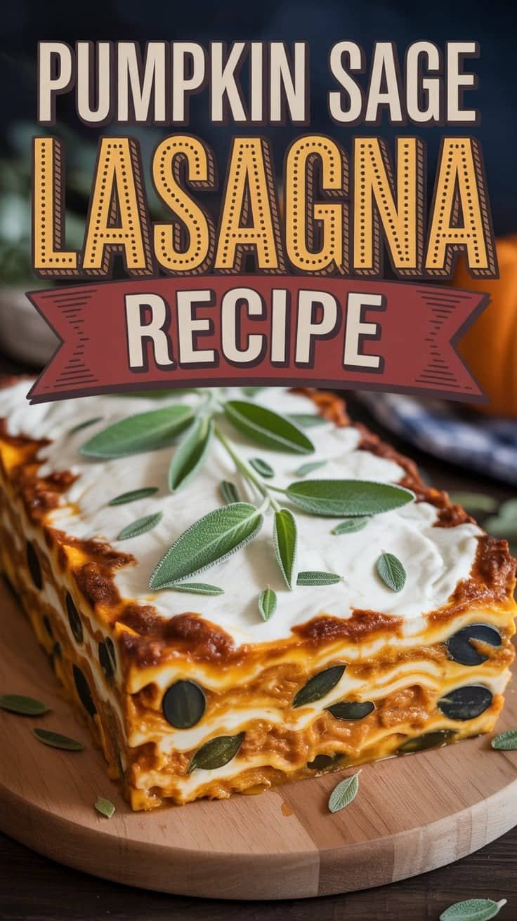 Pumpkin Sage Lasagna Recipe - Food Blasts