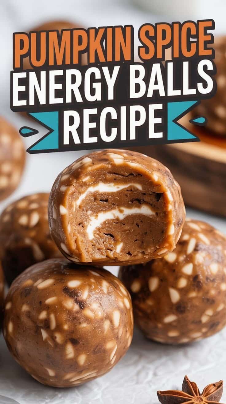 Pumpkin Spice Energy Balls Recipe - Food Blasts