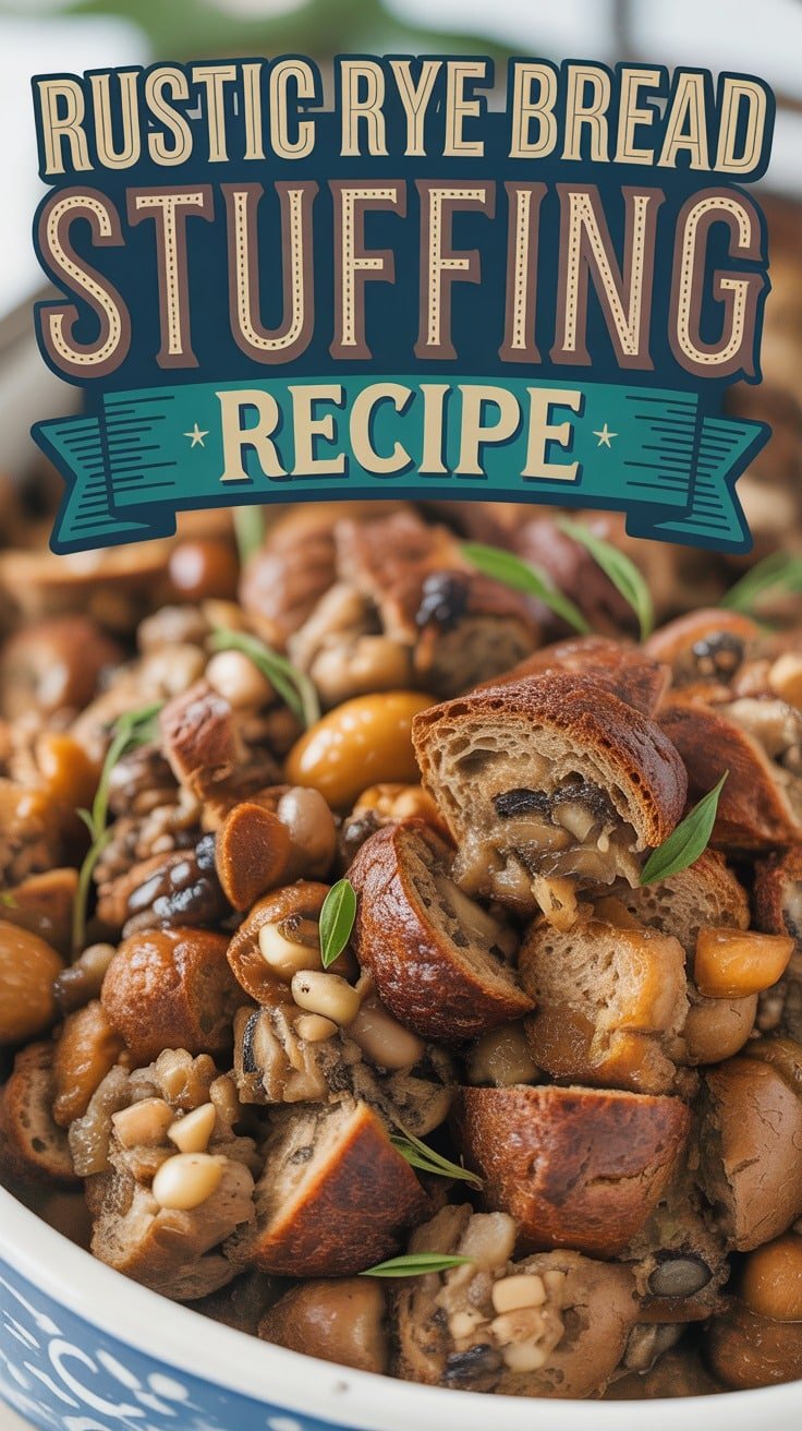 Savory Rustic Rye Bread Stuffing Recipe - Food Blasts