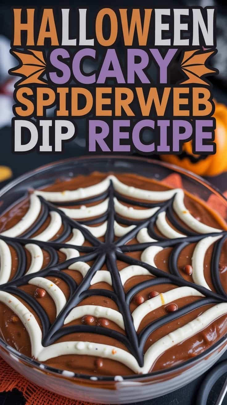 Scary Spiderweb Dip Recipe for Halloween - Food Blasts