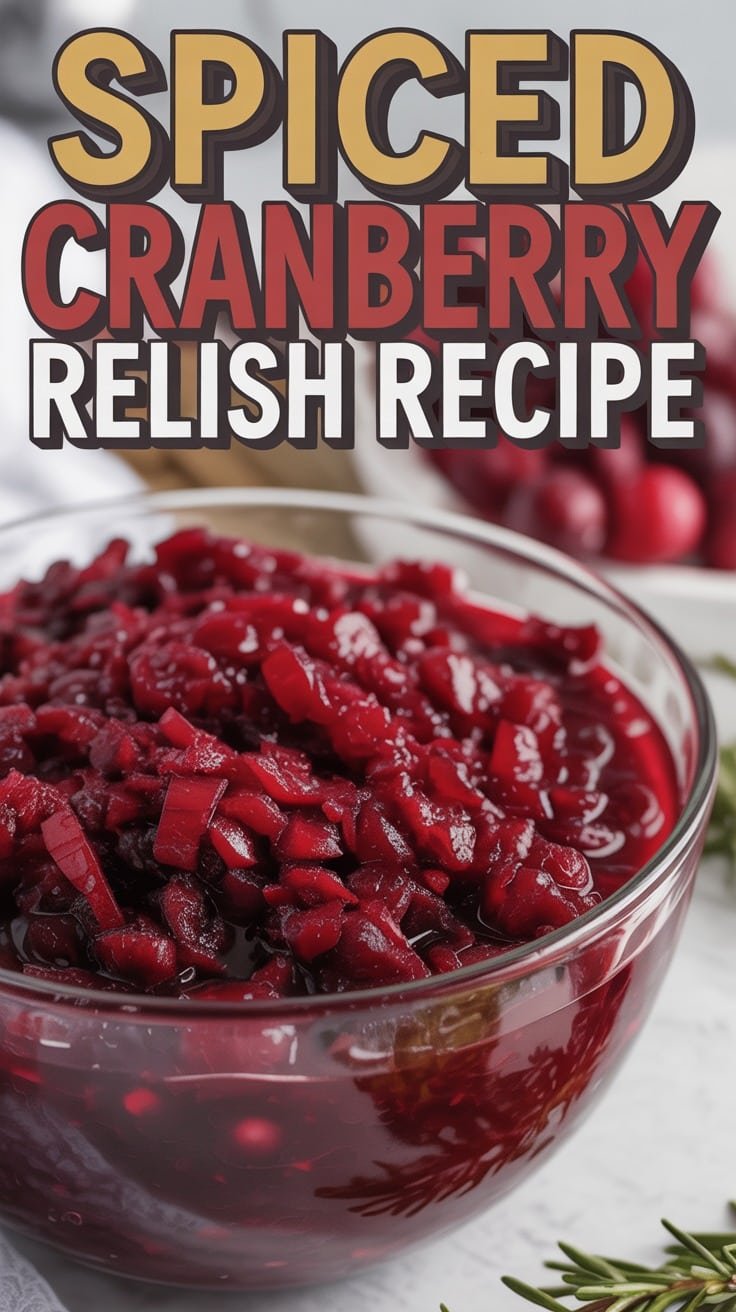 Spiced Cranberry Relish Recipe - Food Blasts