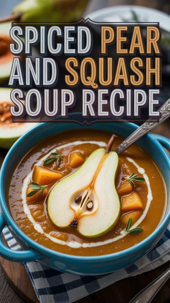 Spiced Pear and Squash Soup Recipe - Food Blasts