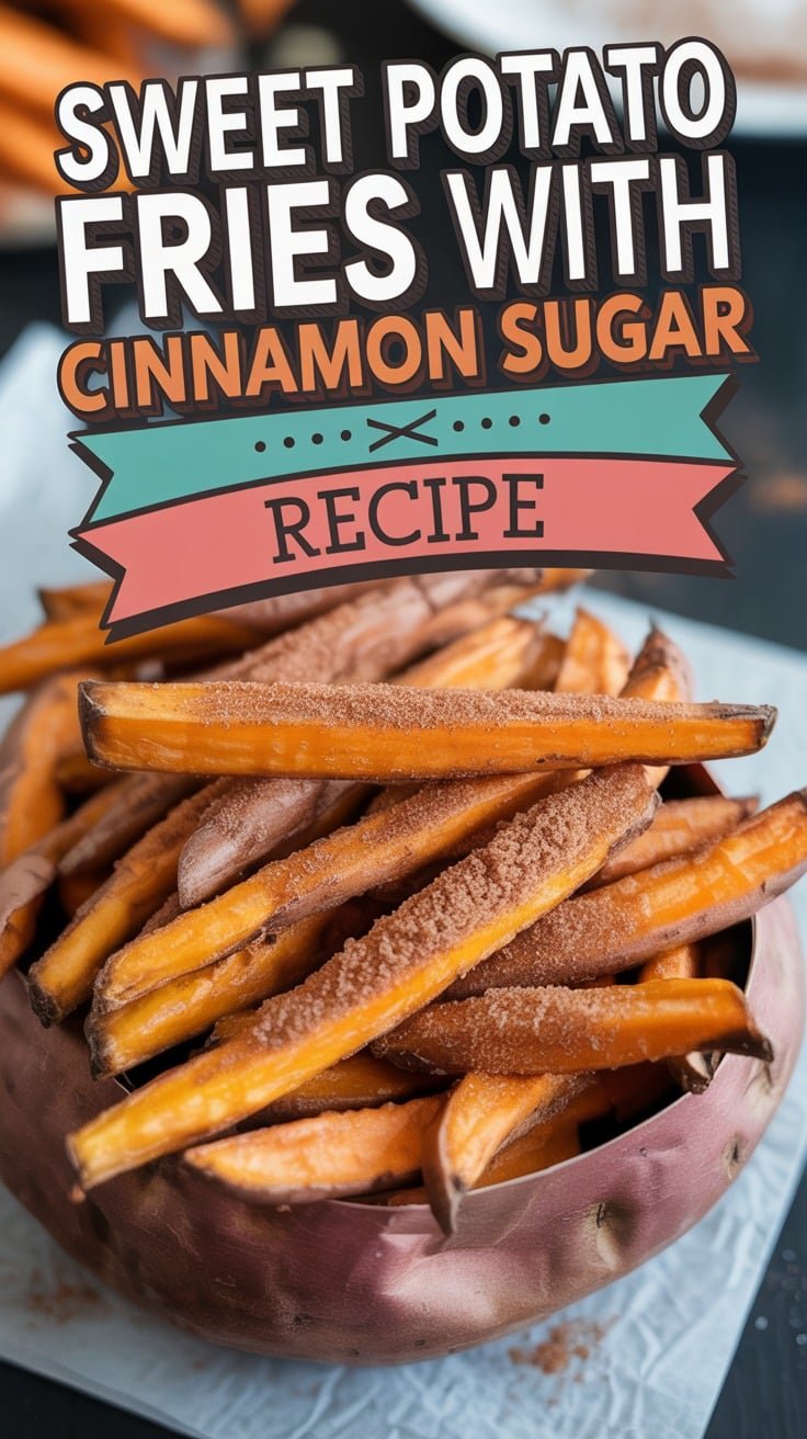 Sweet Potato Fries with Cinnamon Sugar Recipe - Food Blasts
