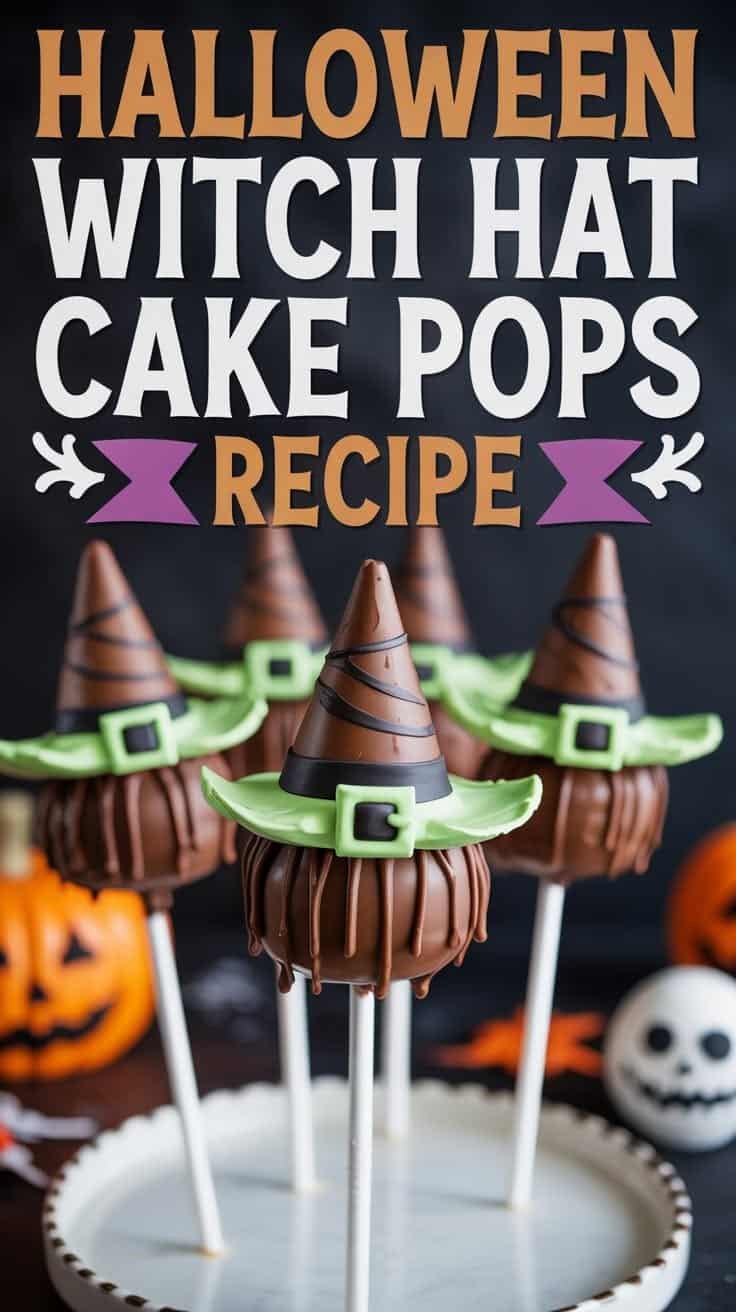 Witch Hat Cake Pops Recipe for Halloween - Food Blasts