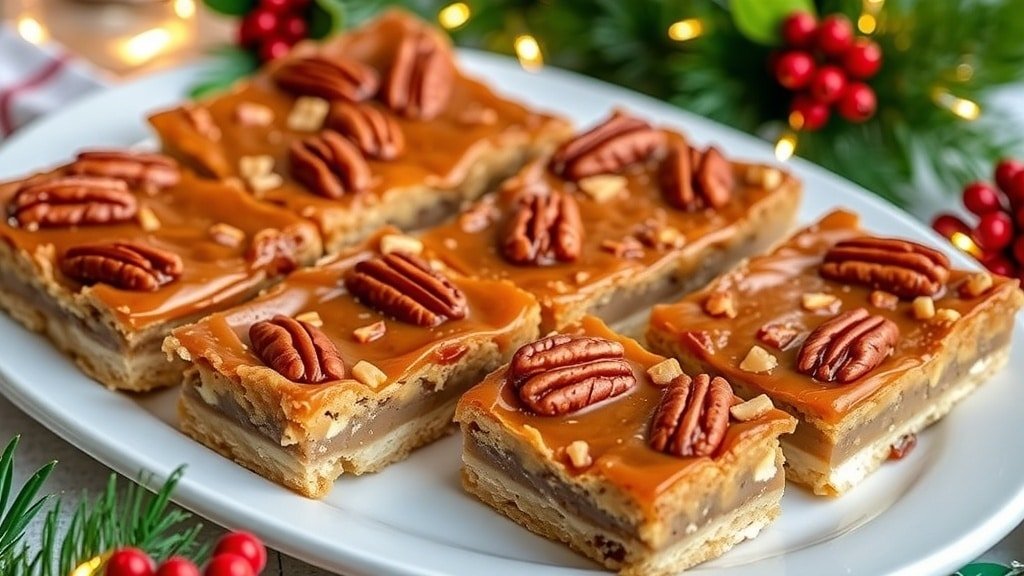 Pecan Praline Bars Recipe - Food Blasts
