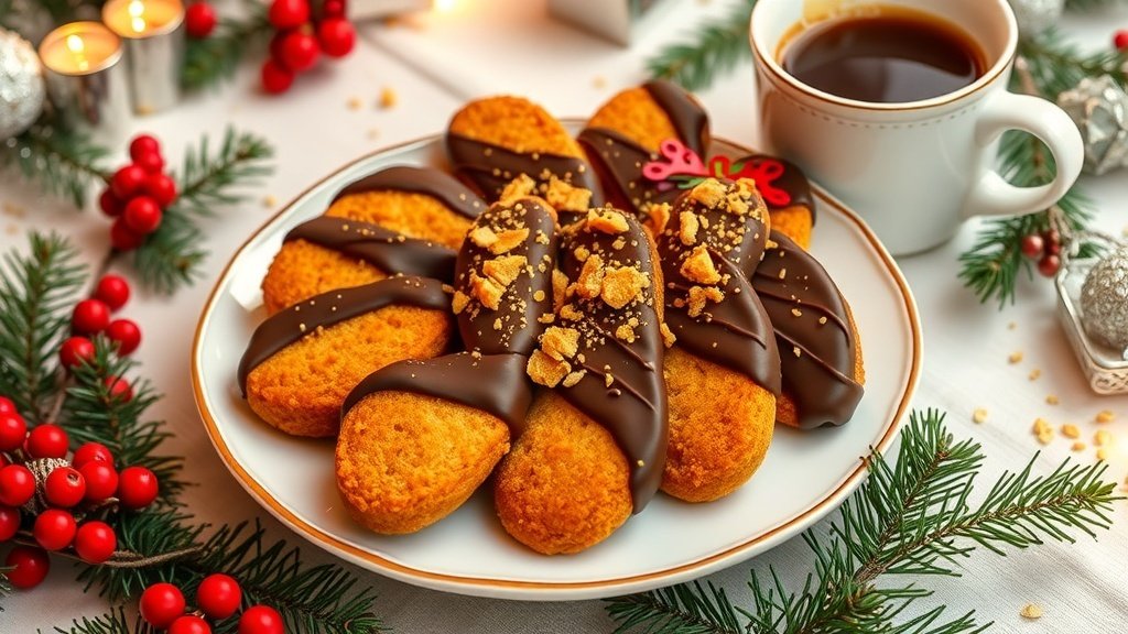 Chocolate-Dipped Orange Biscotti Recipe - Food Blasts