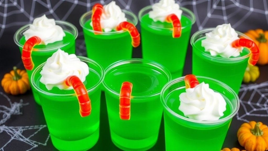 Toxic Swamp Jello Cups Recipe - Food Blasts