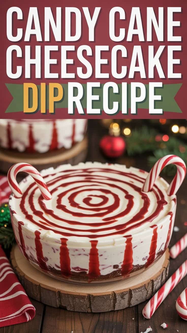 Candy Cane Cheesecake Dip Recipe - Food Blasts