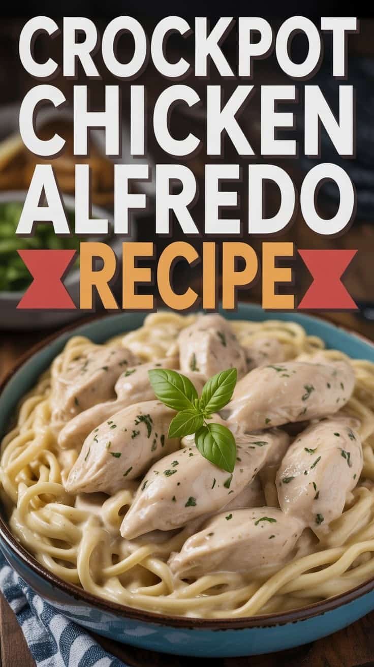 Crockpot Chicken Alfredo Recipe - Food Blasts