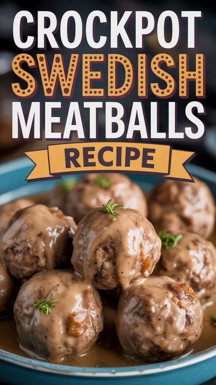 Crockpot Swedish Meatballs Recipe - Food Blasts