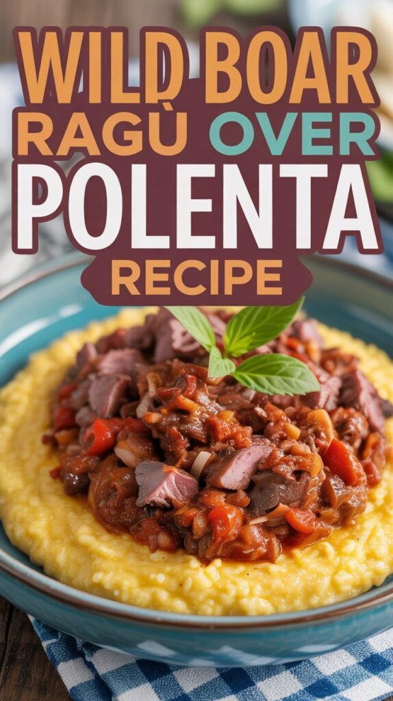 Wild Boar Ragù over Creamy Polenta Recipe - Food Blasts